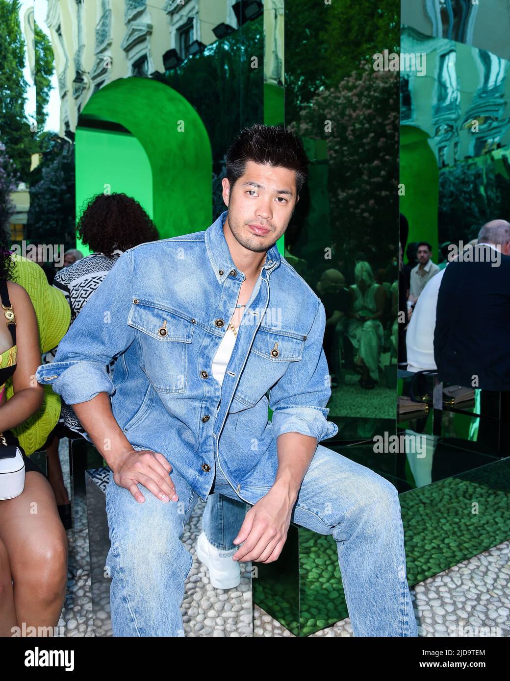 Ross Butler Milan Fashion Week - Men S/S 2023 Versace fashion show ...