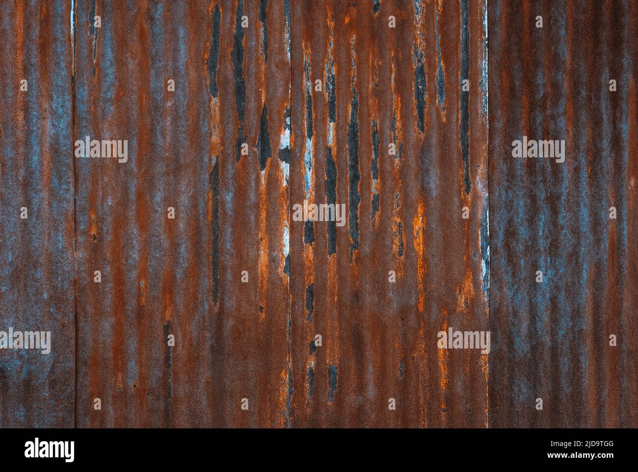 Texture Rusted Corrugated Metal sheet seamless, high quality Stock ...