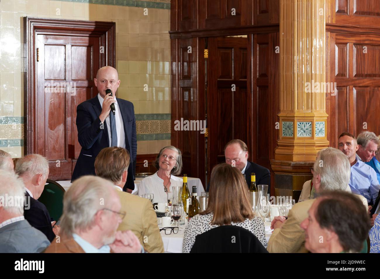 Harry Mount at the Oldie Literary Lunch, The Liberal Club, London, 07 ...