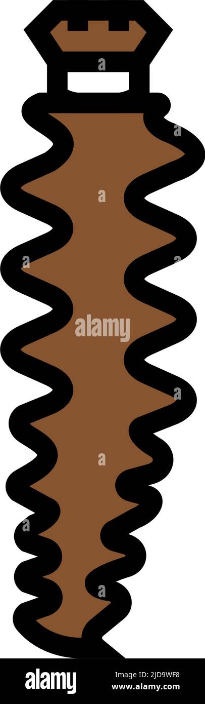 coily hair accessory color icon vector illustration Stock Vector Image ...
