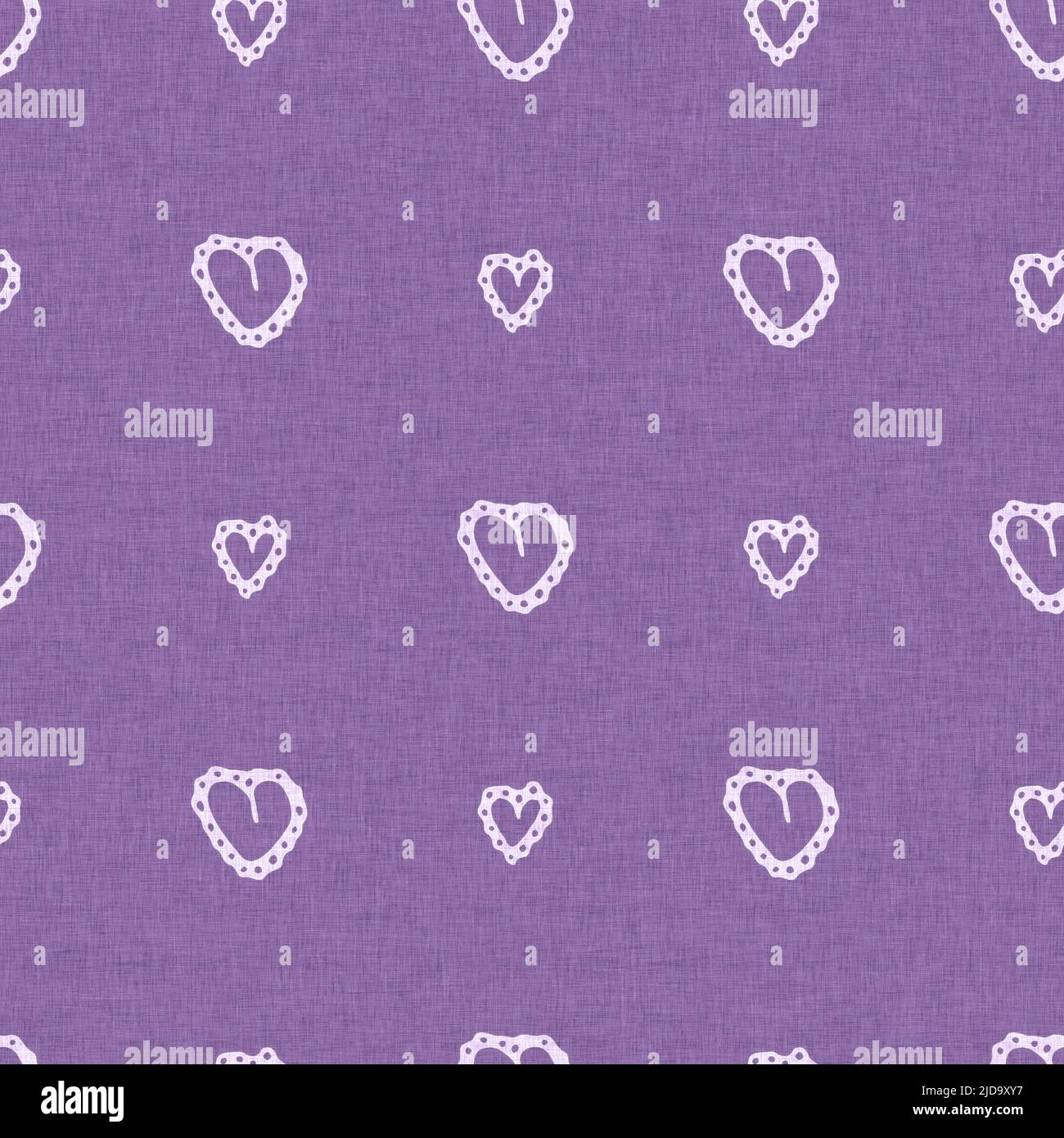 Gender neutral love heart seamless raster background. Simple purple ...