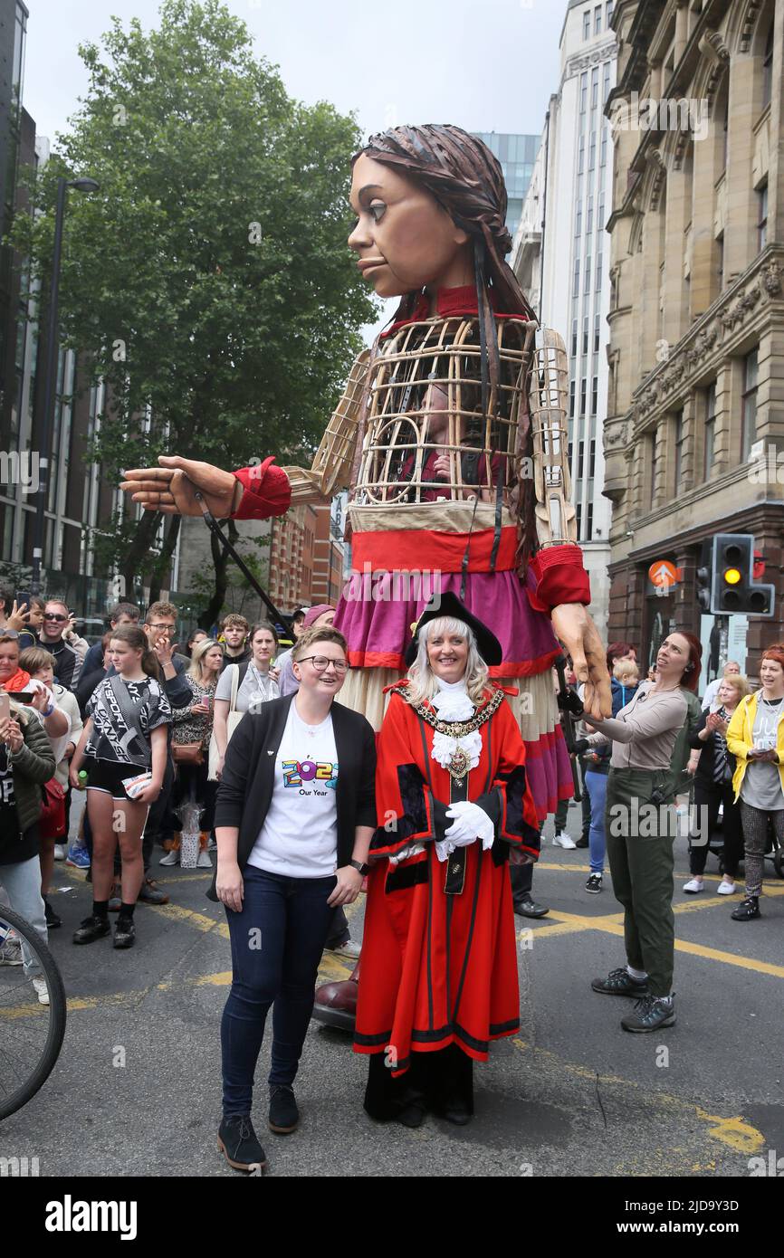 Manchester, UK. 19th June, 2022. The eleventh Manchester Day parade ...