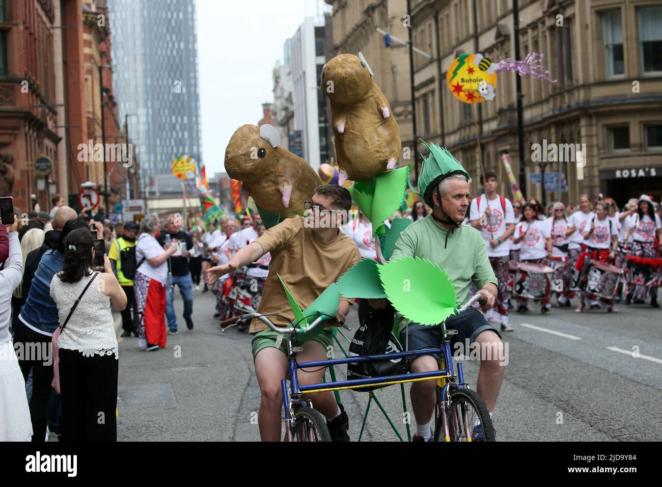 Manchester, UK. 19th June, 2022. The eleventh Manchester Day parade ...