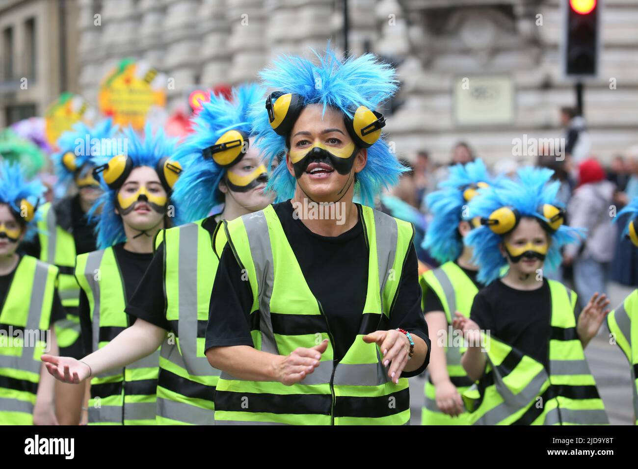 Manchester, UK. 19th June, 2022. The eleventh Manchester Day parade ...