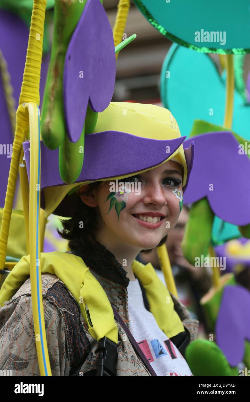 Manchester, UK. 19th June, 2022. The eleventh Manchester Day parade ...