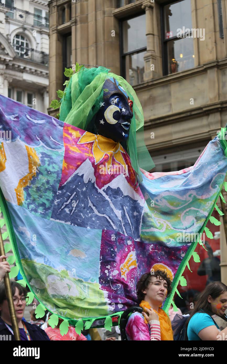 Manchester, UK. 19th June, 2022. The eleventh Manchester Day parade ...