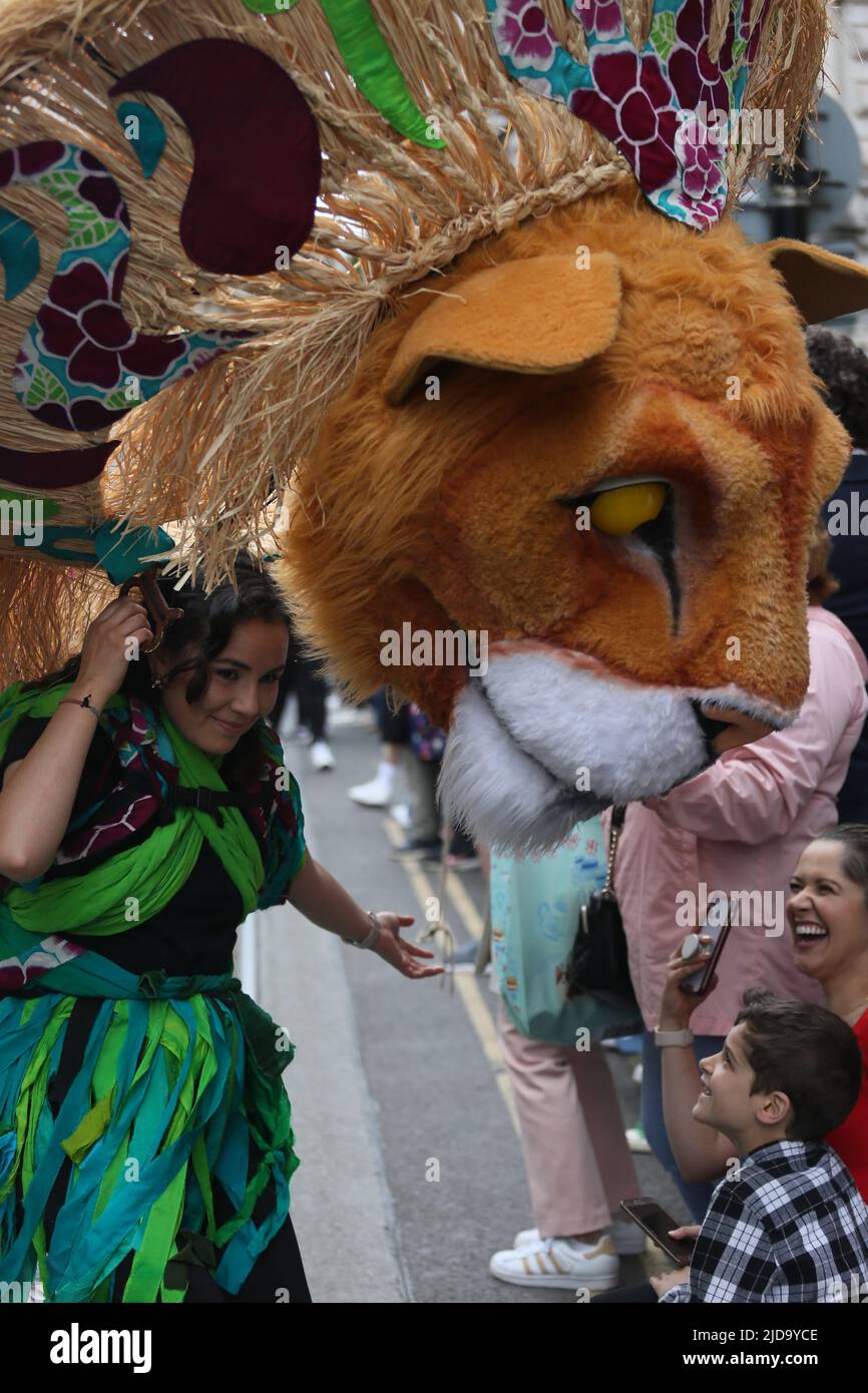 Manchester, UK. 19th June, 2022. The eleventh Manchester Day parade ...