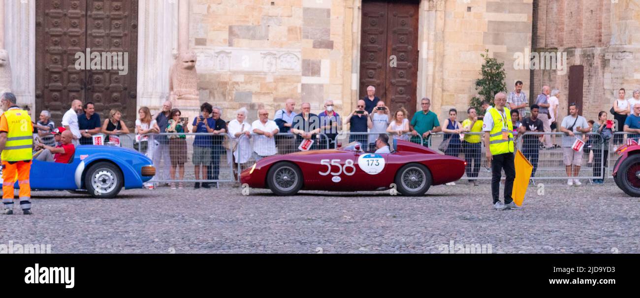 Parma, Italiy - 06, 18, 2022: Classic car race Mille Miglie 2022 ...