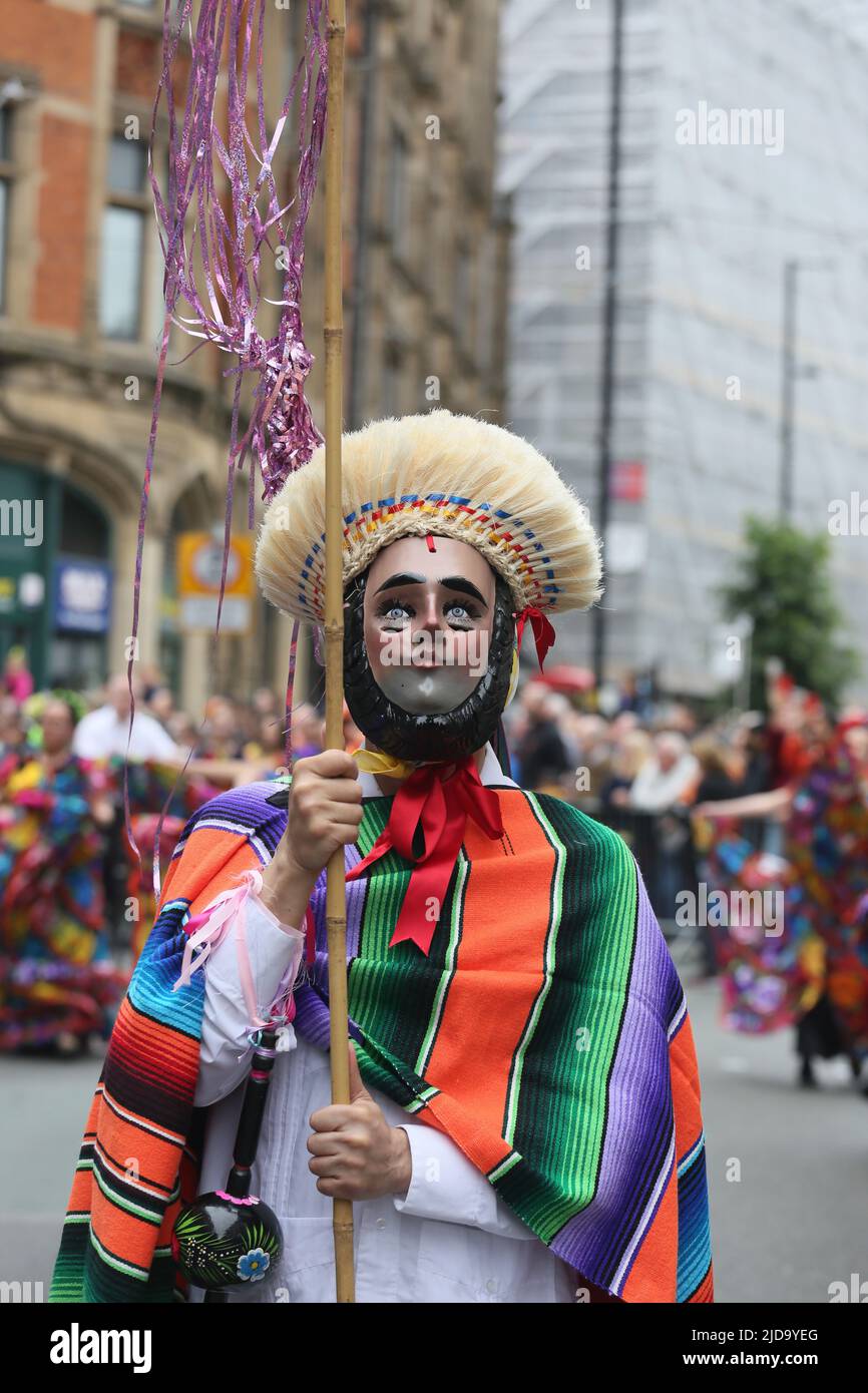 Manchester, UK. 19th June, 2022. The eleventh Manchester Day parade ...