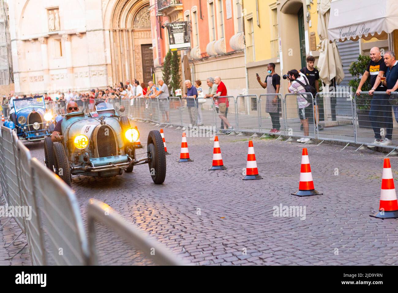 Parma, Italiy - 06, 18, 2022: Classic car race Mille Miglie 2022 ...