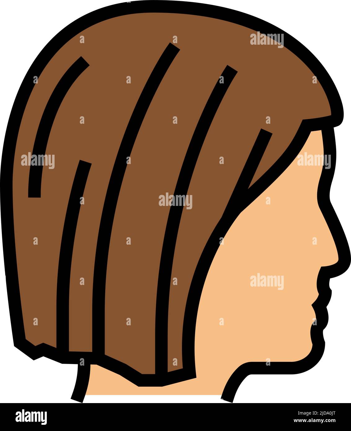 short hair color icon vector illustration Stock Vector Image & Art - Alamy