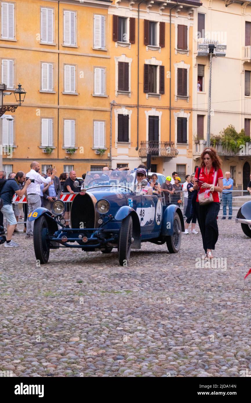 Parma, Italiy - 06, 18, 2022: Classic car race Mille Miglie 2022 ...