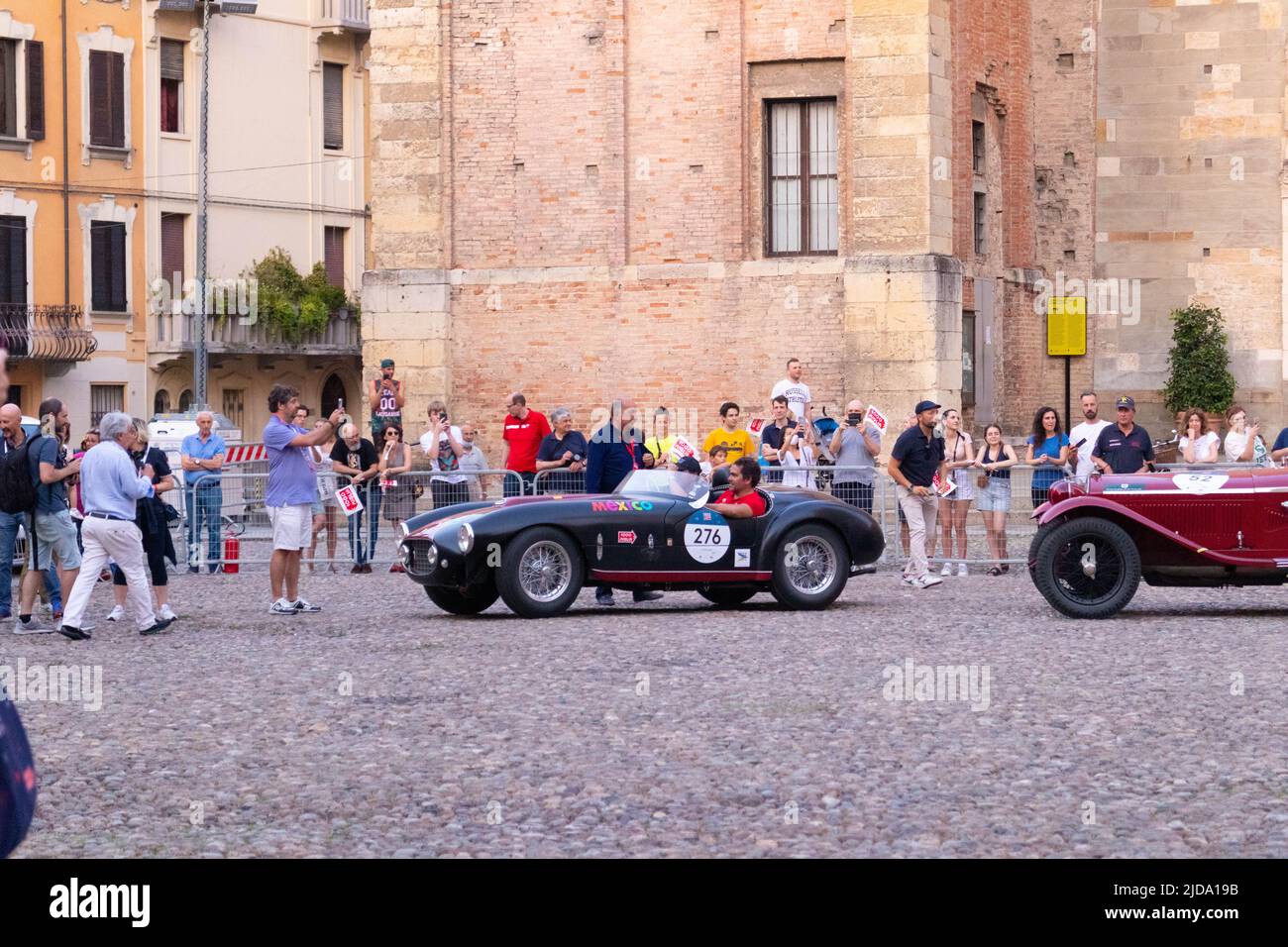 Parma, Italiy - 06, 18, 2022: Classic car race Mille Miglie 2022 Stock ...