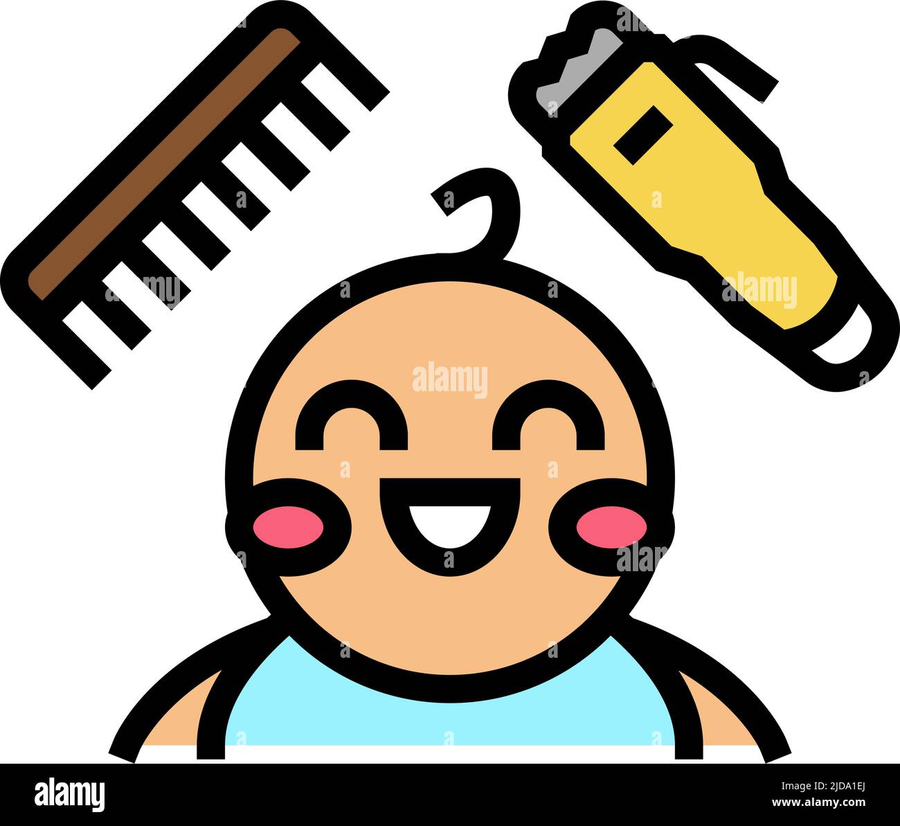 Babys First Haircut Clipart