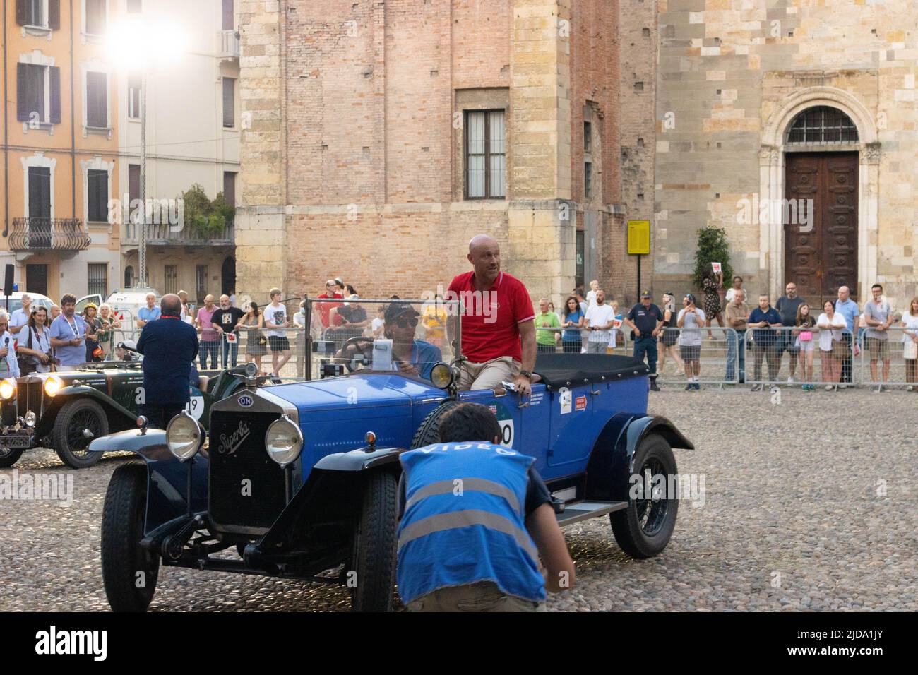 Parma, Italiy - 06, 18, 2022: Classic car race Mille Miglie 2022 Stock ...
