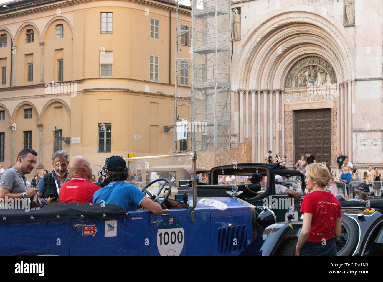 Parma, Italiy - 06, 18, 2022: Classic car race Mille Miglie 2022 Stock ...
