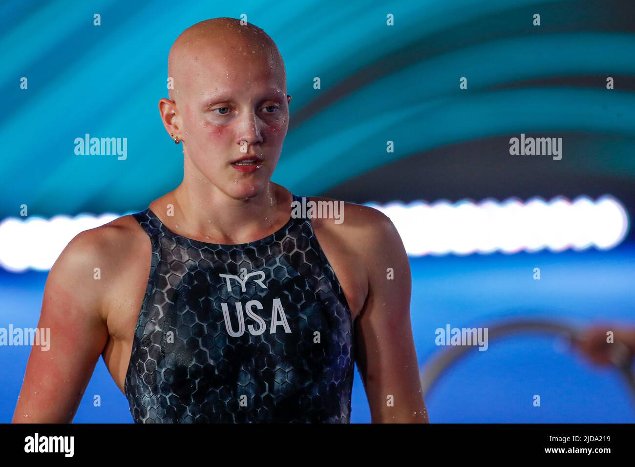 BUDAPEST, HUNGARY - JUNE 19: Leah Hayes of United States competing at ...