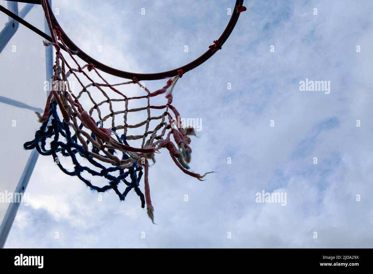 Low angle basketball rim hi-res stock photography and images - Alamy