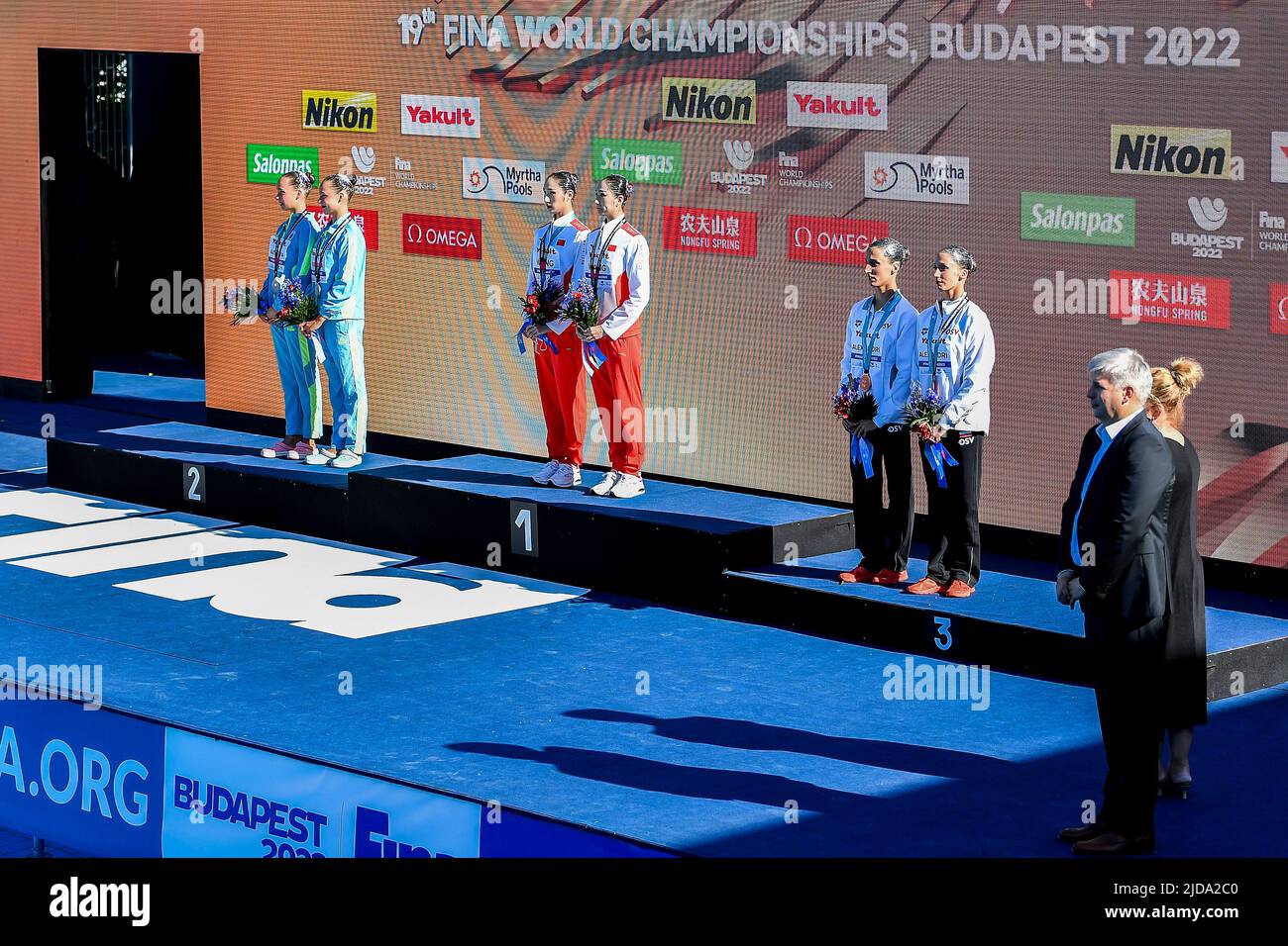 Aleksiiva maryna aleksiiva vladyslava ukr silver medal hi-res stock ...