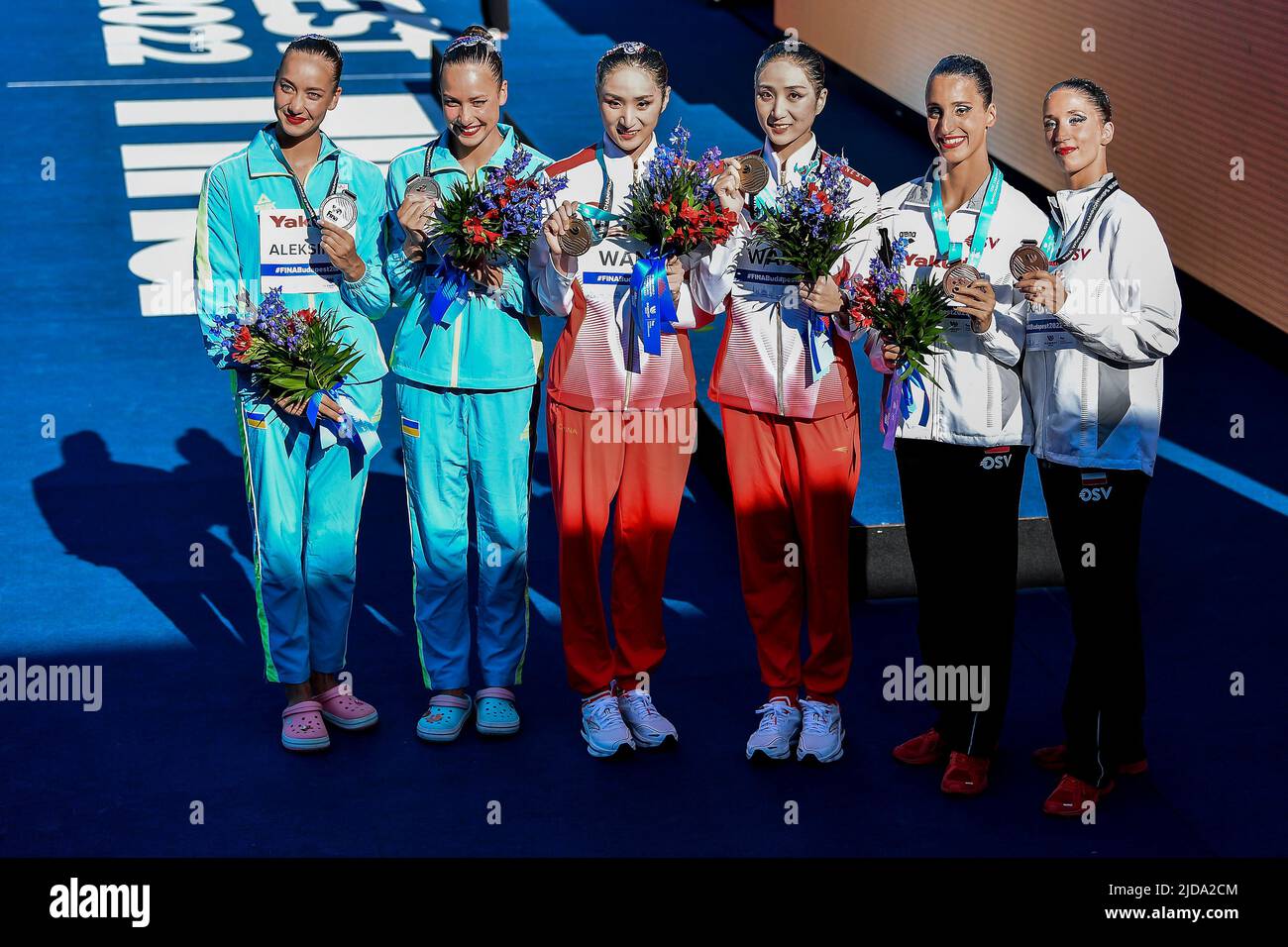 Aleksiiva maryna aleksiiva vladyslava ukr silver medal hi-res stock ...