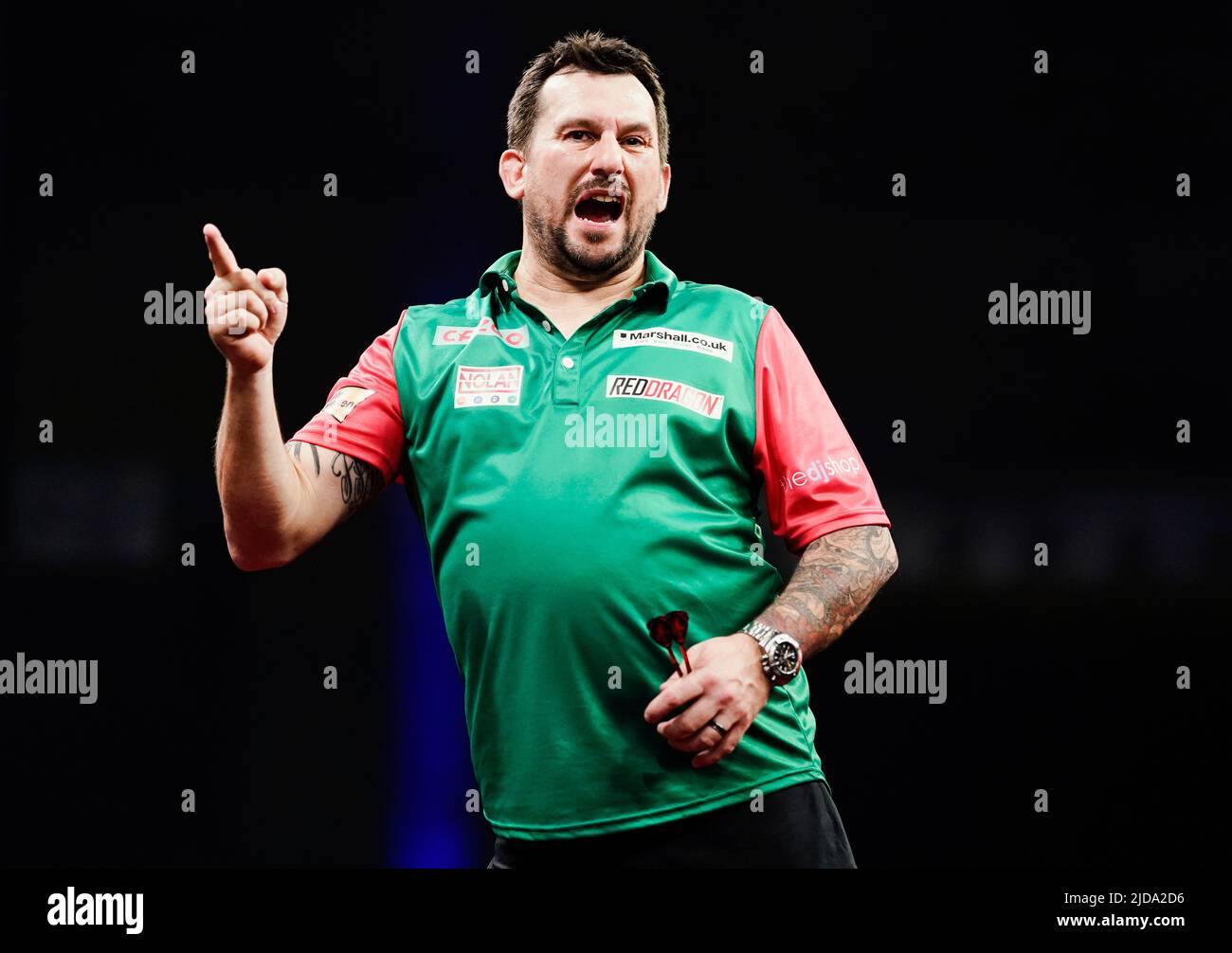 19 June 2022, Hessen, Frankfurt/Main: Darts: World Team Championship ...