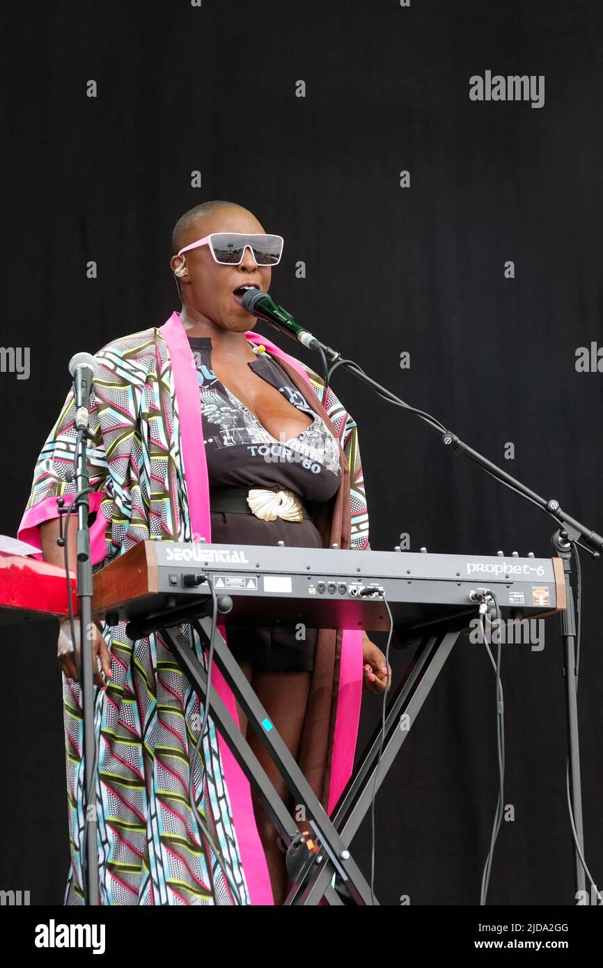Newport, UK. 19th June, 2022. Classically trained British born gospel ...