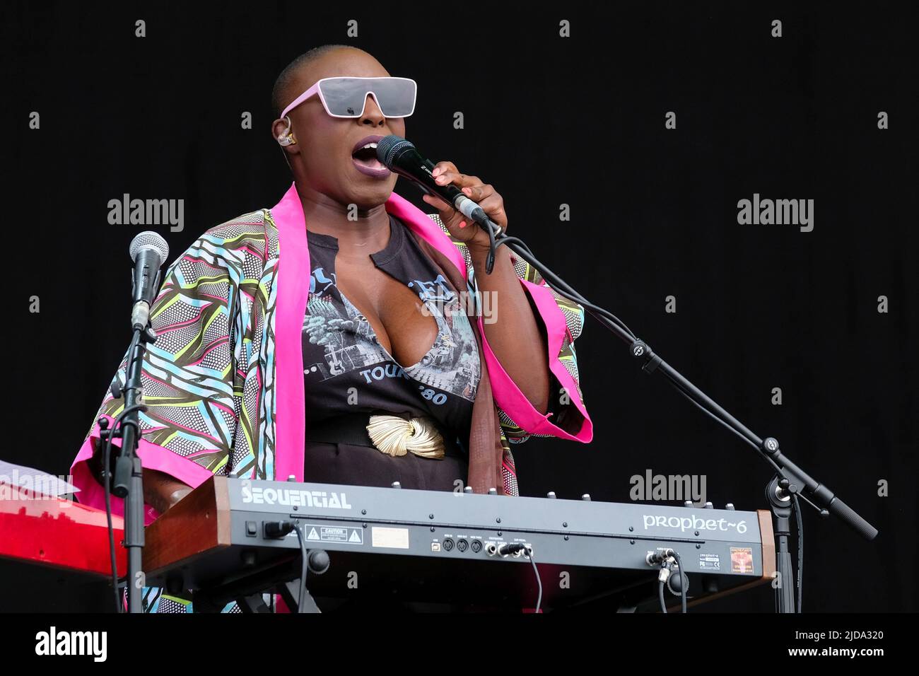 Newport, UK. 19th June, 2022. Classically trained British born gospel ...