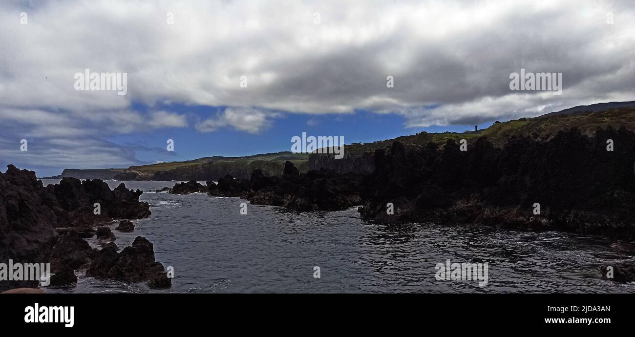 Landscape from the Azores dense vegetation and incredible views of the ...