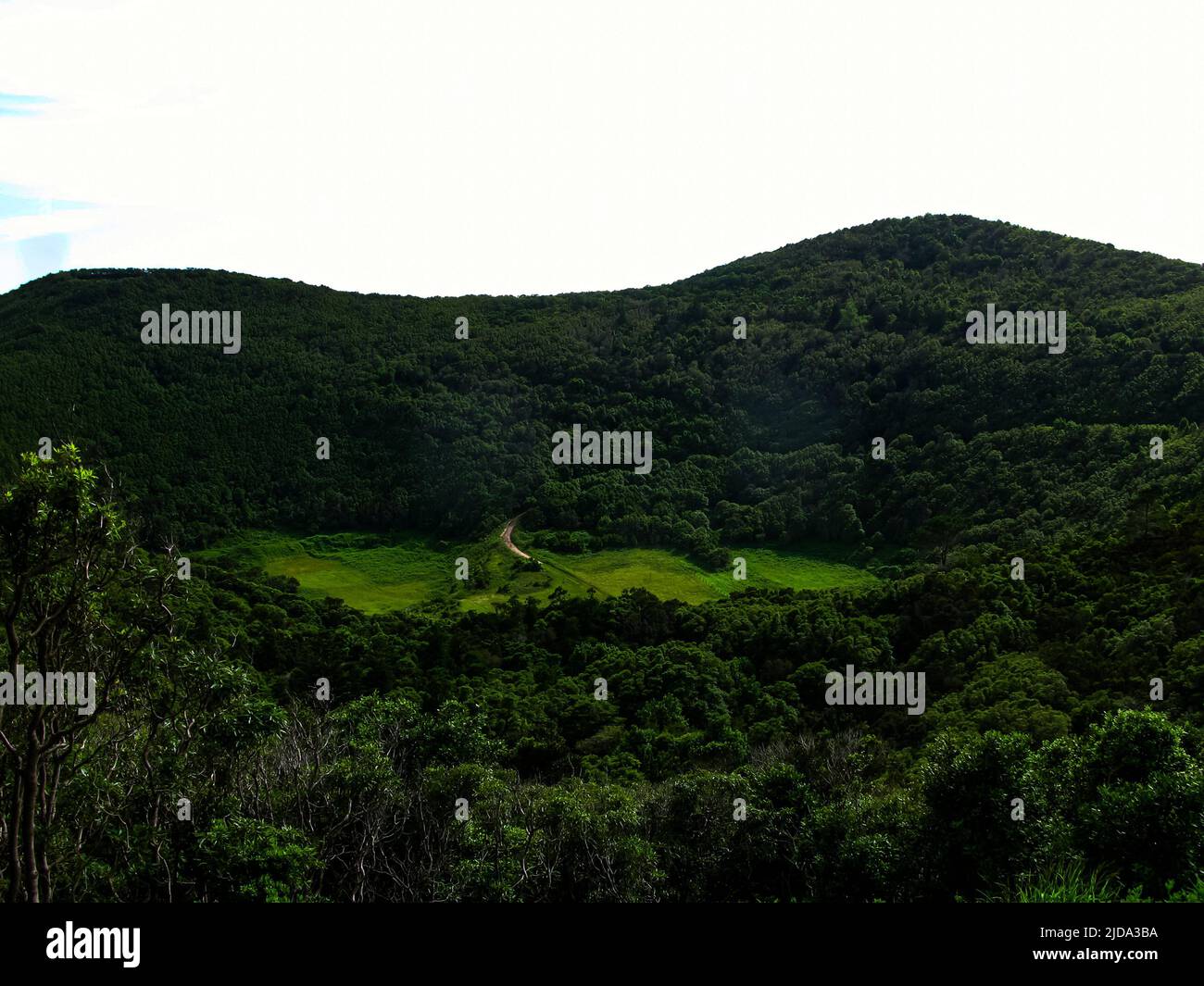 Landscape from the Azores dense vegetation and incredible views of the ...