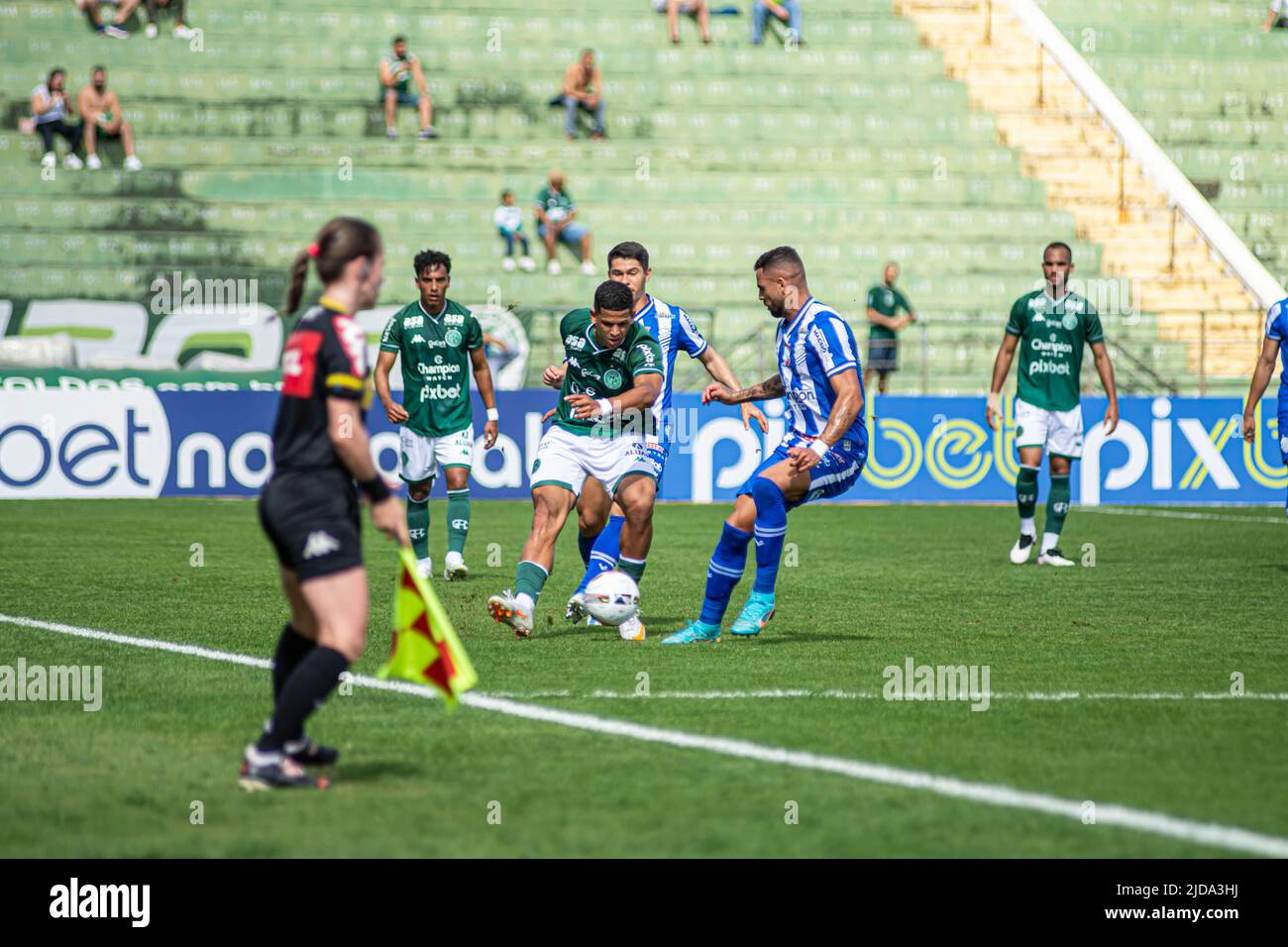 Campinas, Brazil. 19th June, 2022. Lucão do break during Guarani X Csa ...