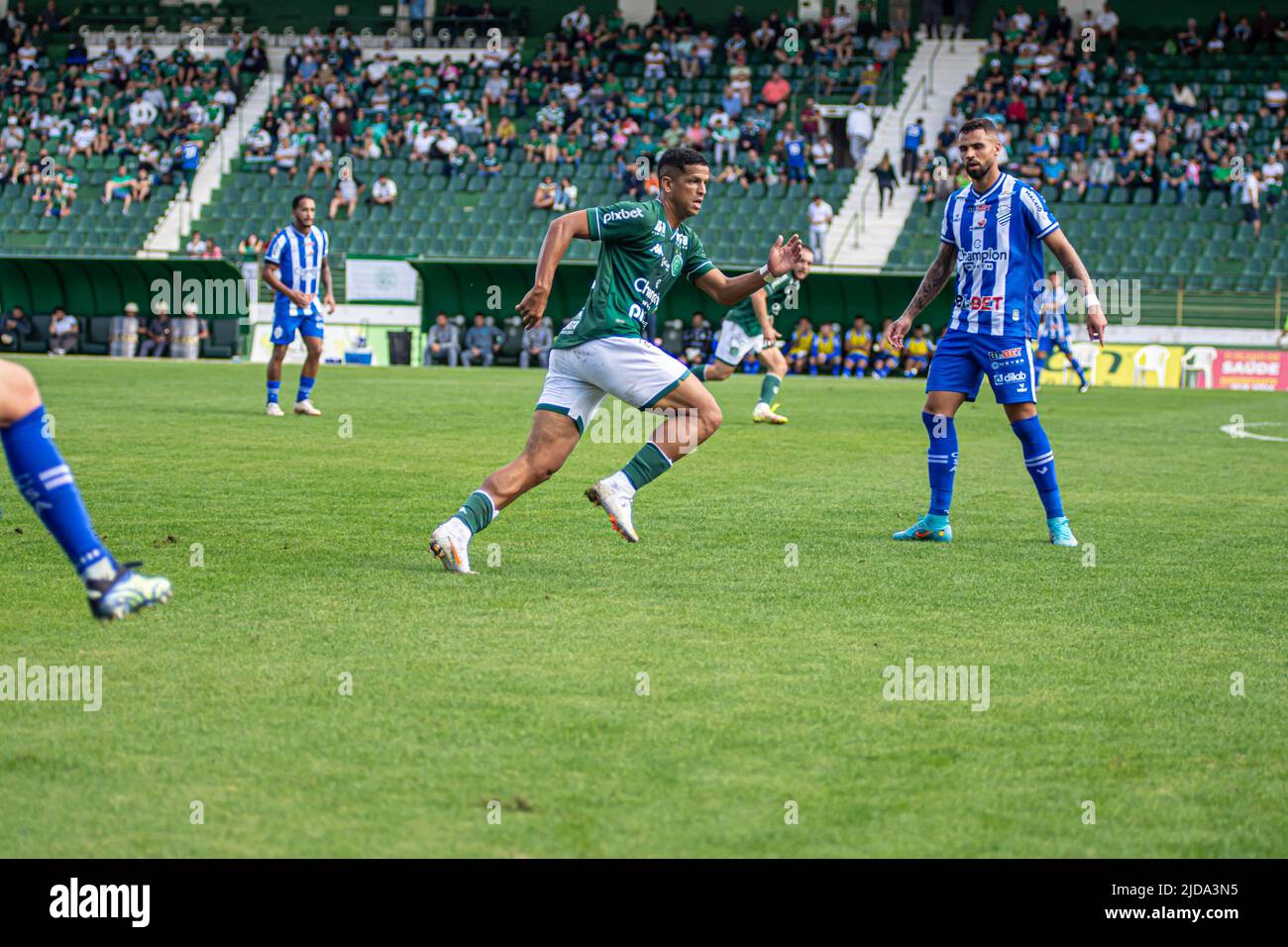 Campinas, Brazil. 19th June, 2022. Lucão do Break during Guarani X Csa ...