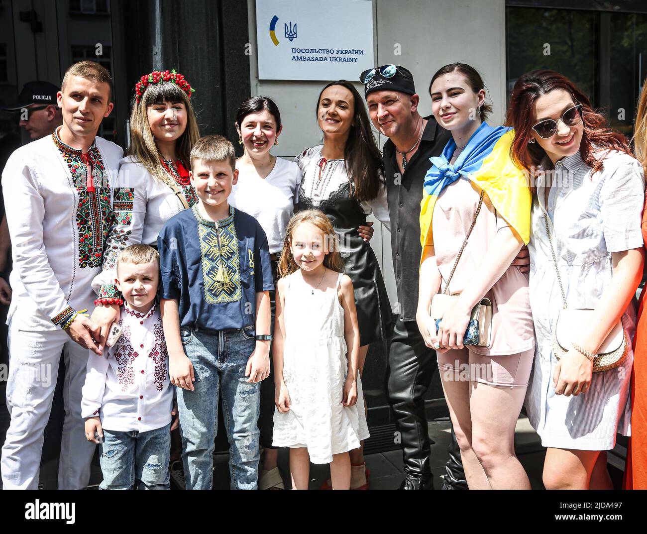 Warsaw, Warsaw, Poland. 19th June, 2022. Euromaidan held gathering in ...