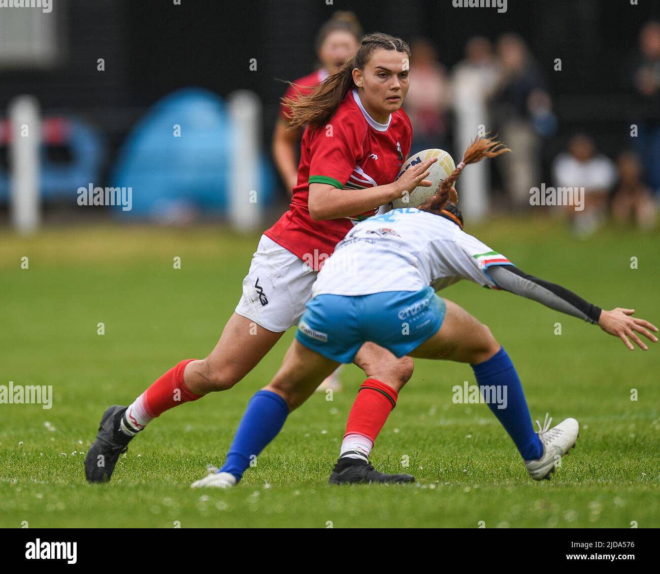 Bryonie King of Wales RL in action during the game Stock Photo - Alamy