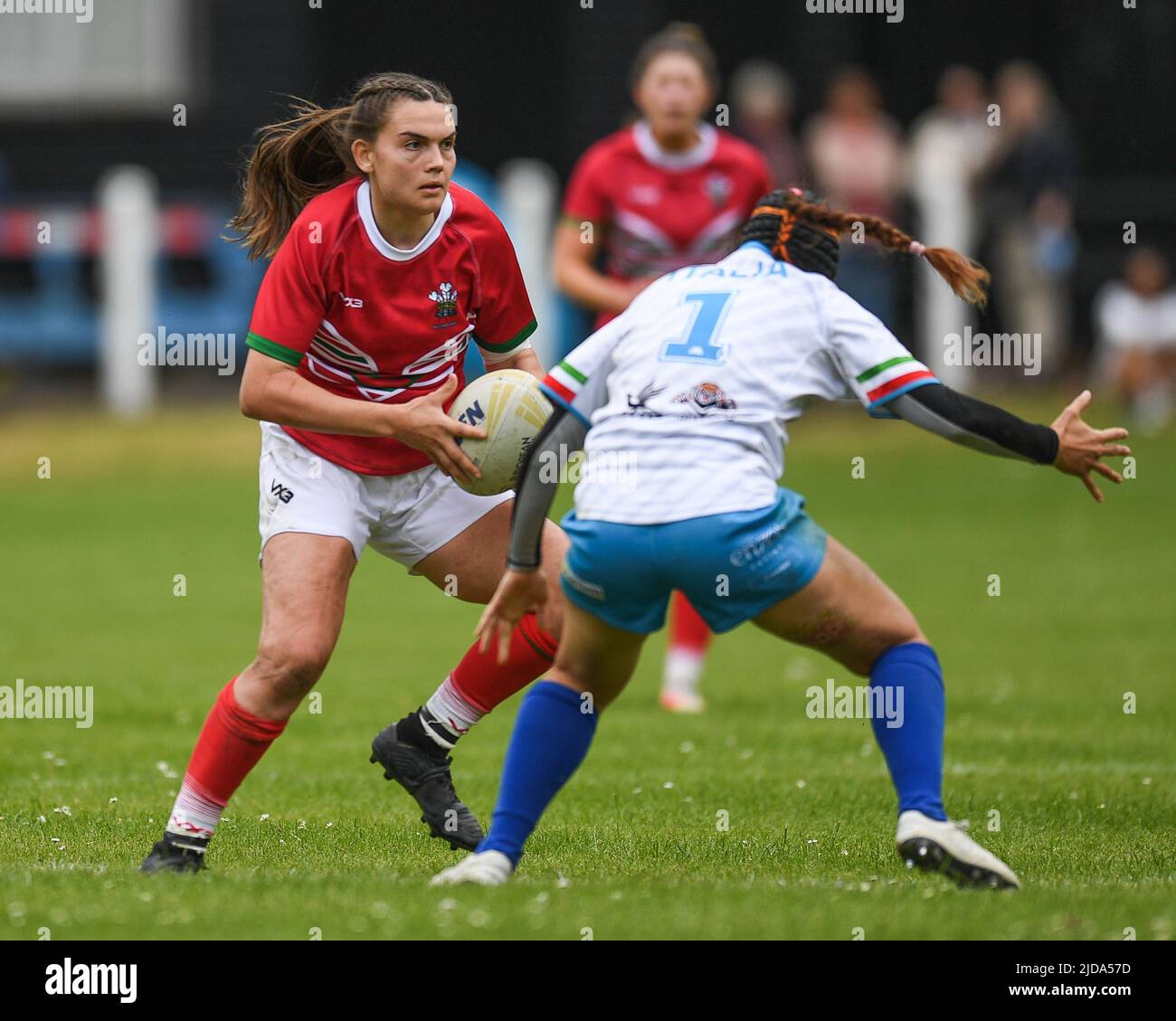 Bryonie King of Wales RL in action during the game Stock Photo - Alamy