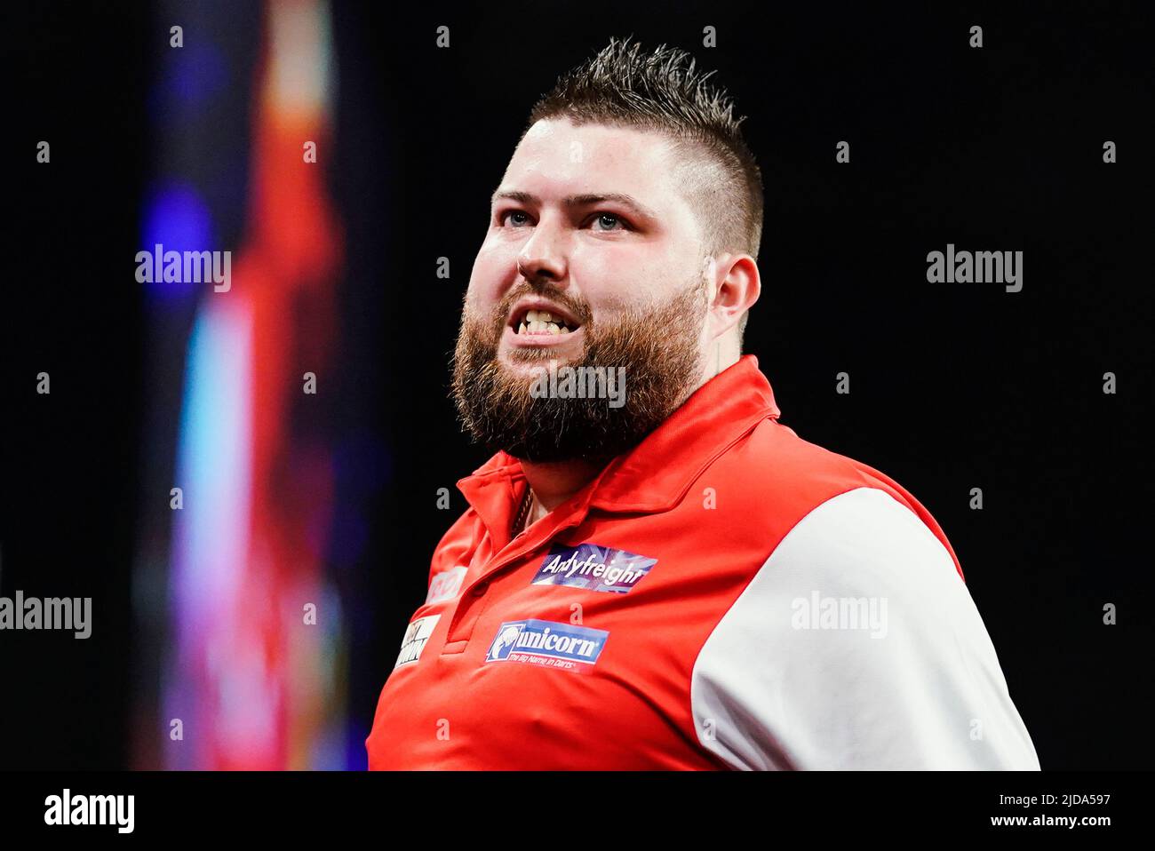 19 June 2022, Hessen, Frankfurt/Main: Darts: World Team Championship ...