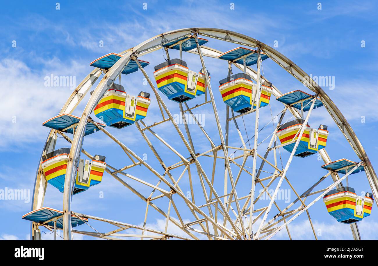 Detail of a colorful ferris wheel Stock Photo - Alamy