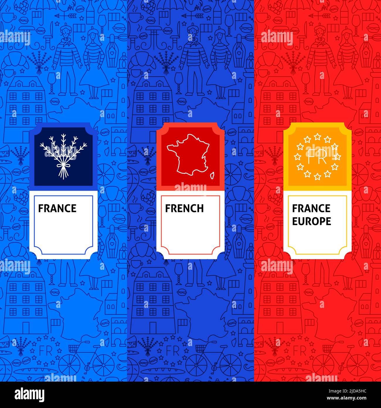 Paris fashion label labels Stock Vector Images - Alamy