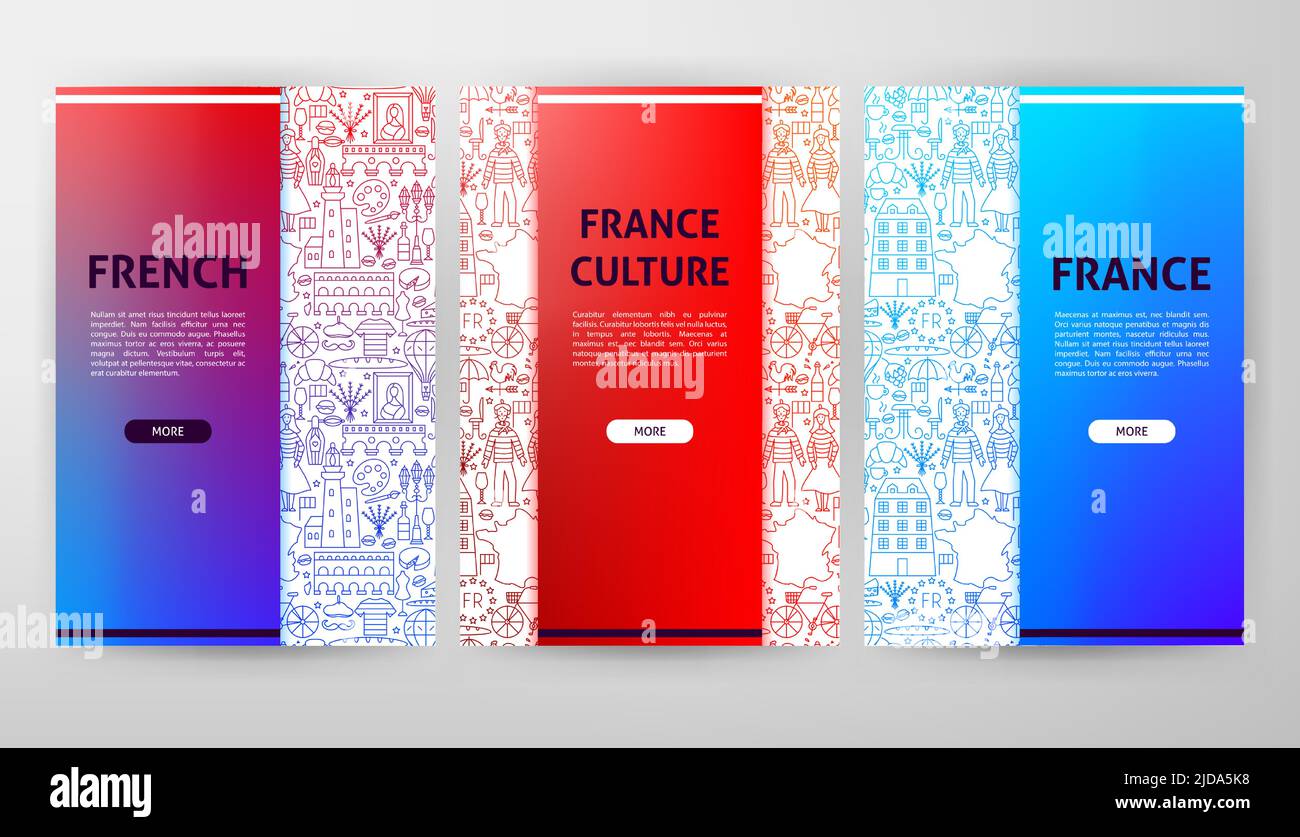 France Web Design Stock Vector Image & Art - Alamy