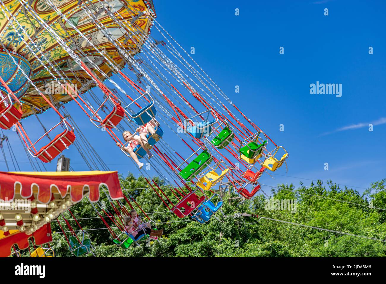 Carnival ride spinning hi-res stock photography and images - Alamy