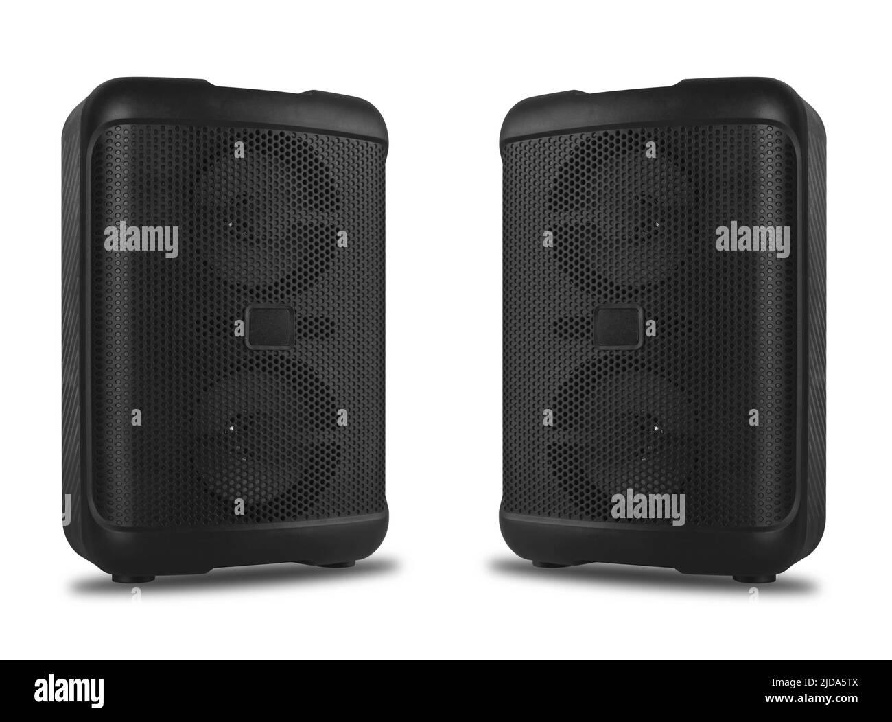 acoustic sound system, speakers on a white background Stock Photo - Alamy