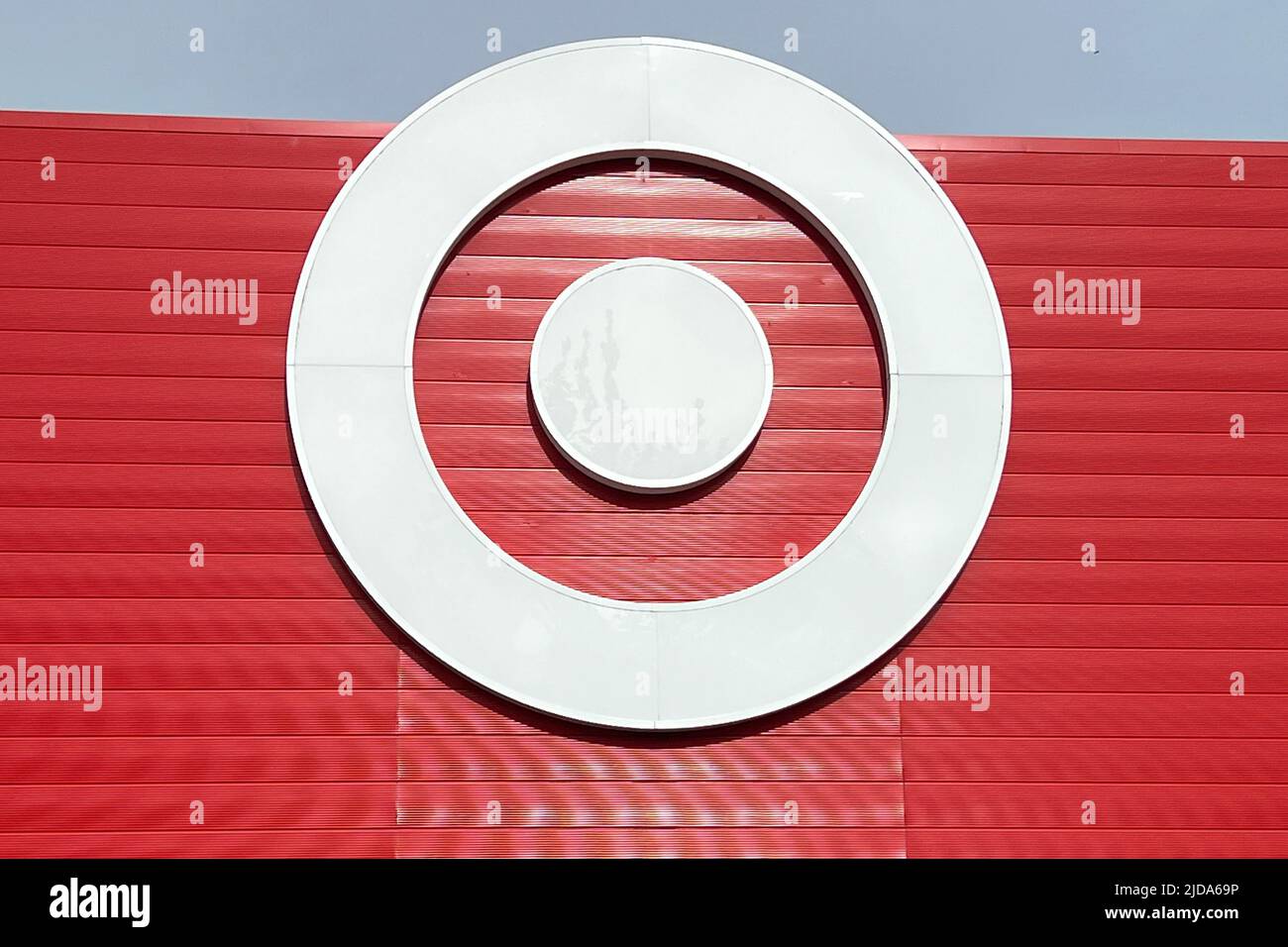 A Target store red bullseye logo, Thursday, June 8, 2022, in ...