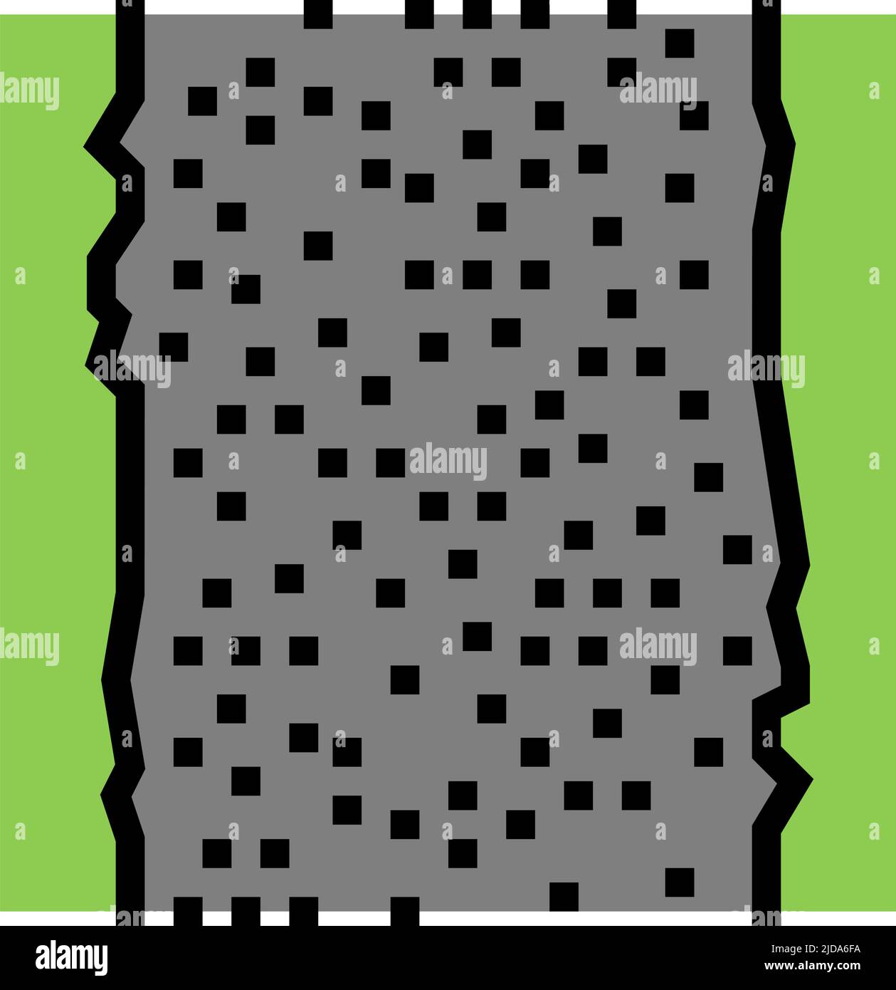 gravel road color icon vector illustration Stock Vector Image & Art - Alamy