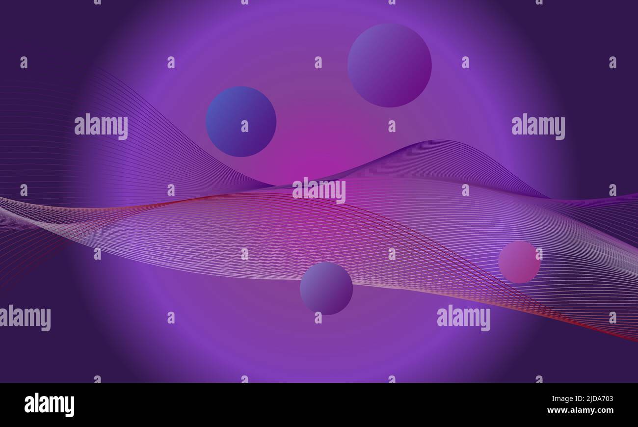 Abstract technology futuristic background by wave lines . Used for ...