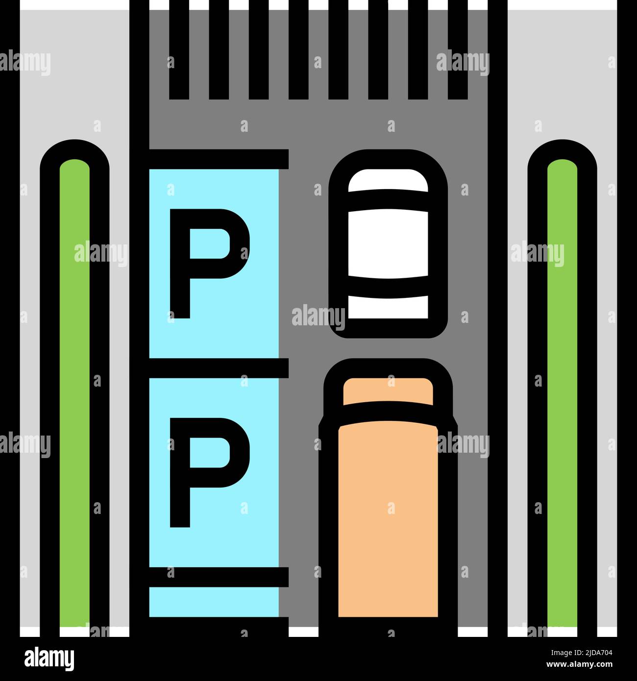 collector road color icon vector illustration Stock Vector Image & Art ...