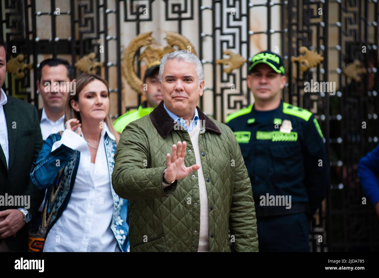 Bogota, Colombia. 19th June, 2022. Colombian President Ivan Duque opens ...