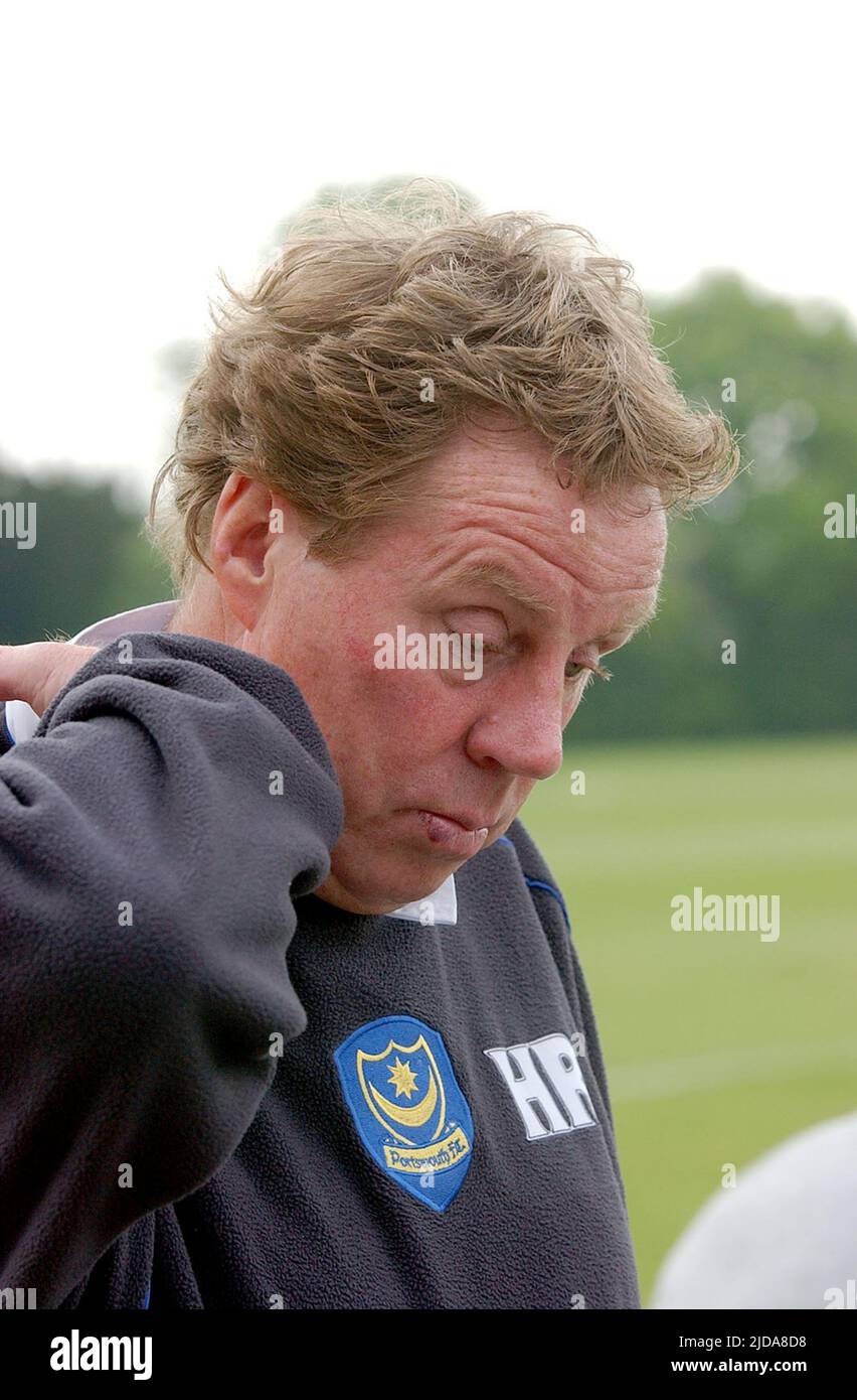 PORTSMOUTH MANAGER HARRY REDKNAPP AT TRAINING TODAY/YESTERDAT MONDAY 10 ...