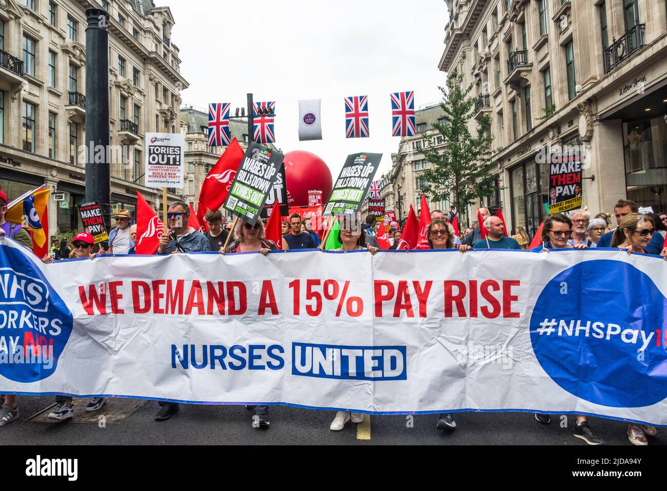 We Demand Better march in central London, thousands of protesters march ...