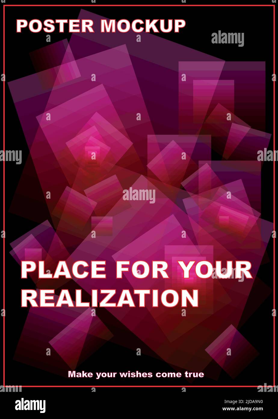 Poster mockup. It can be used for any kind of design and advertising ...