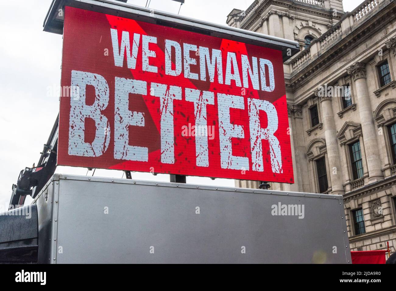 We Demand Better march in central London, thousands of protesters march ...