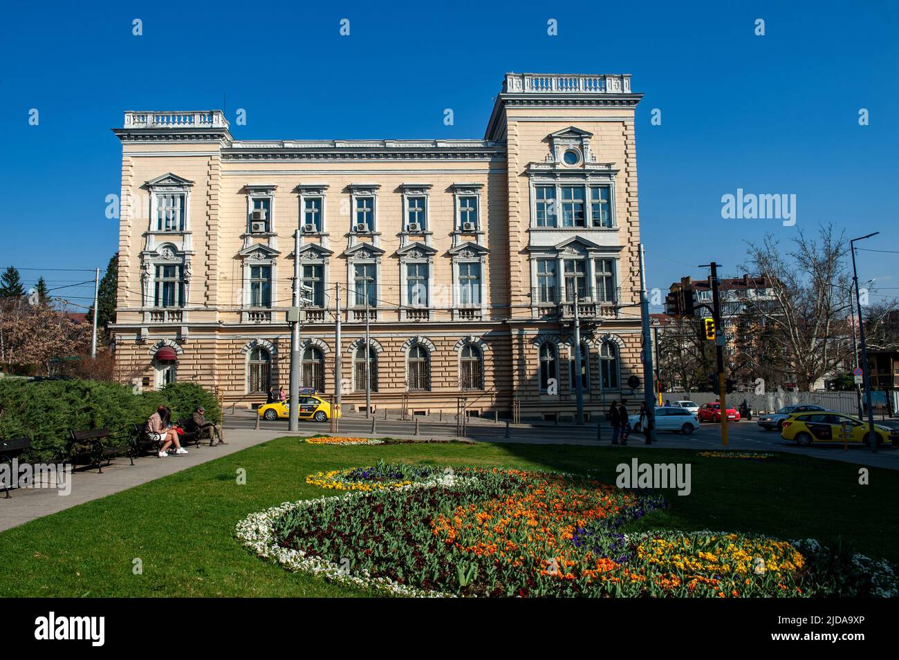 Sofia, Bulgaria. 30th Mar, 2019. Central military club, Sofia, Bulgaria. Landmarks of the ...